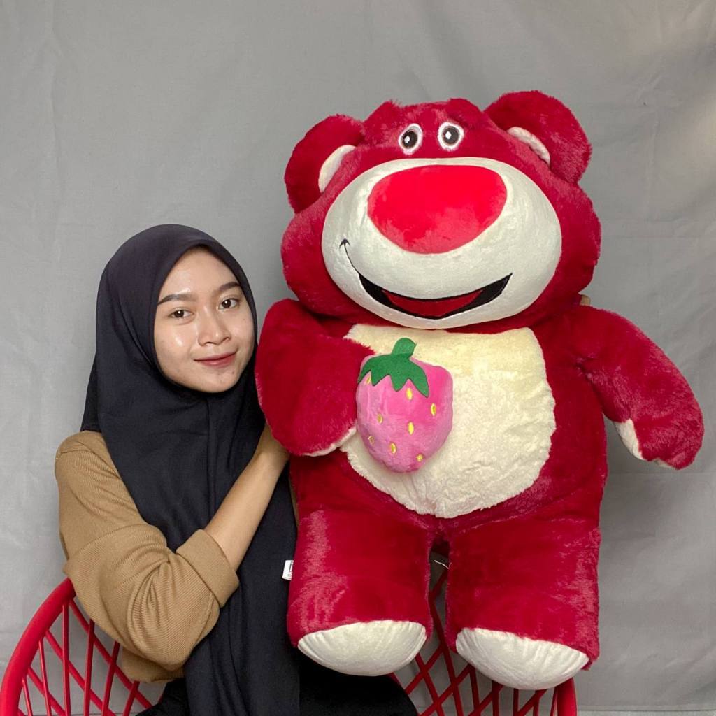 Jual Miniso Boneka Lotso Strawberry Boneka Toy Story Lotso Bear Plush ...