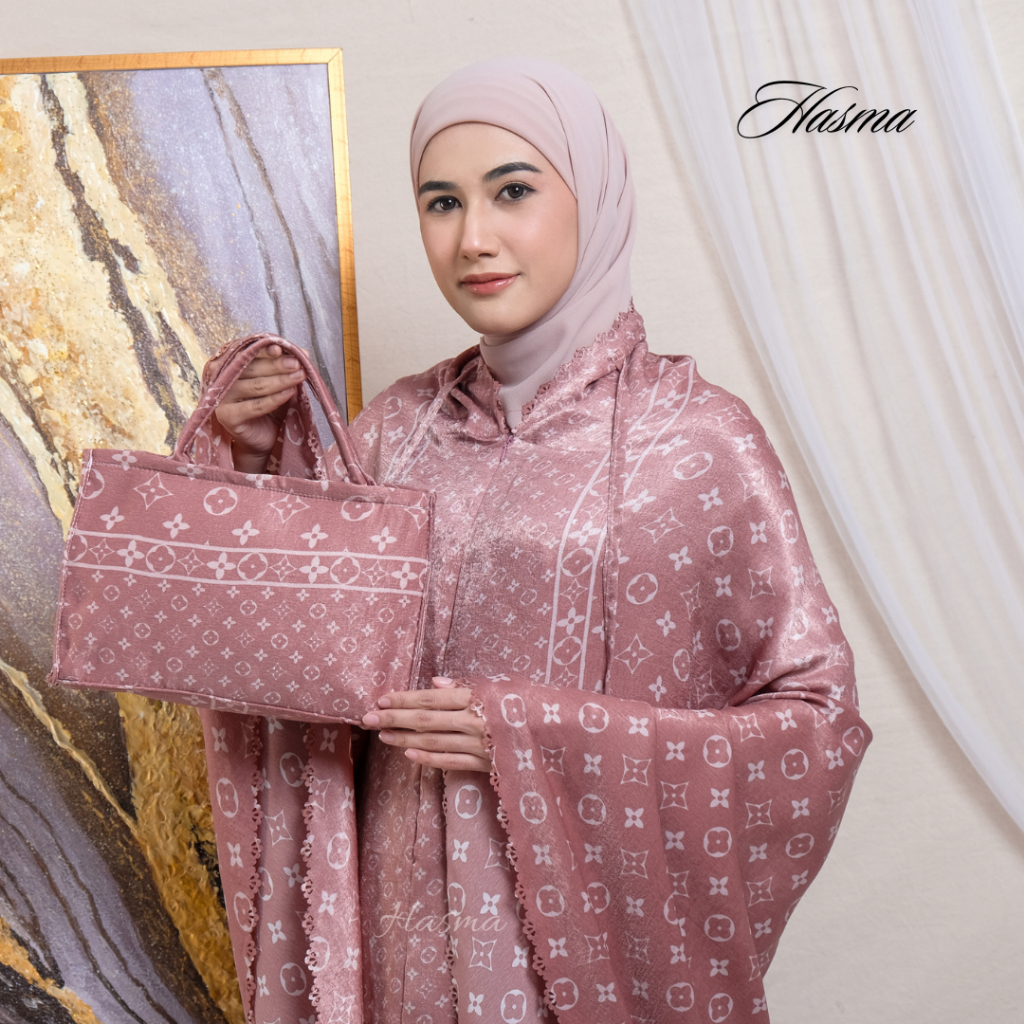 Jual HASMA - Mukena Dewasa 2in1 Silk Motif Premium Sania Series Hasma | Shopee Indonesia