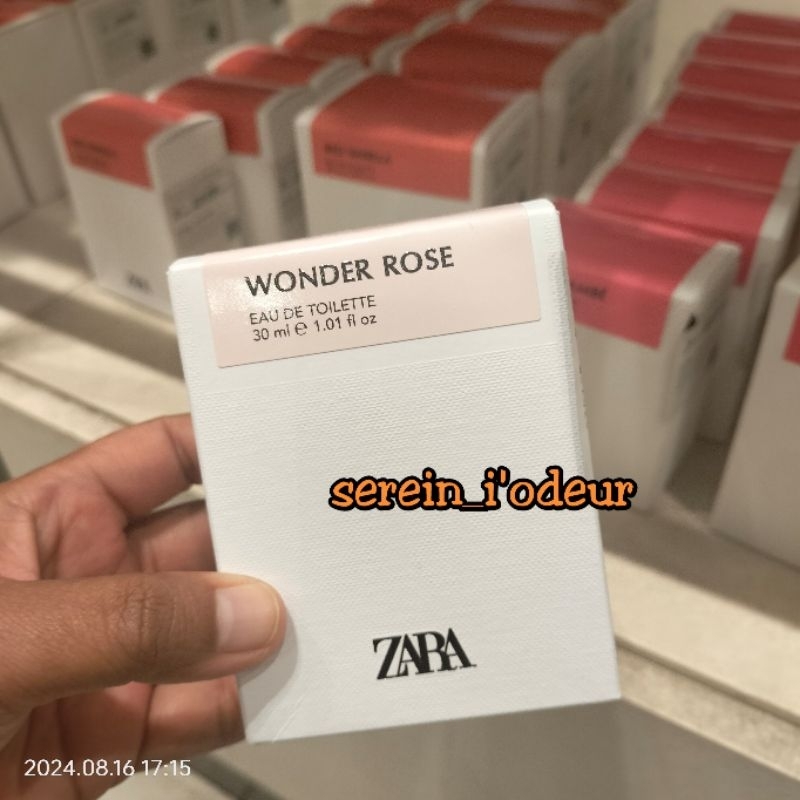 Jual PARFUM ZARA EDT WONDER ROSE 30ML | Shopee Indonesia