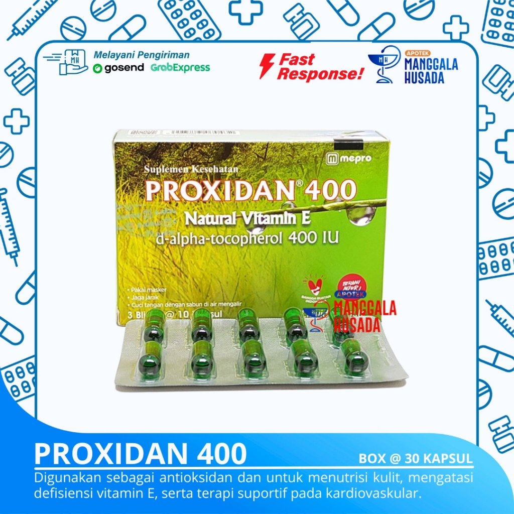 Jual PROXIDAN 400 IU SUPLEMEN PER BOX @ 30 KAPSUL | Shopee Indonesia