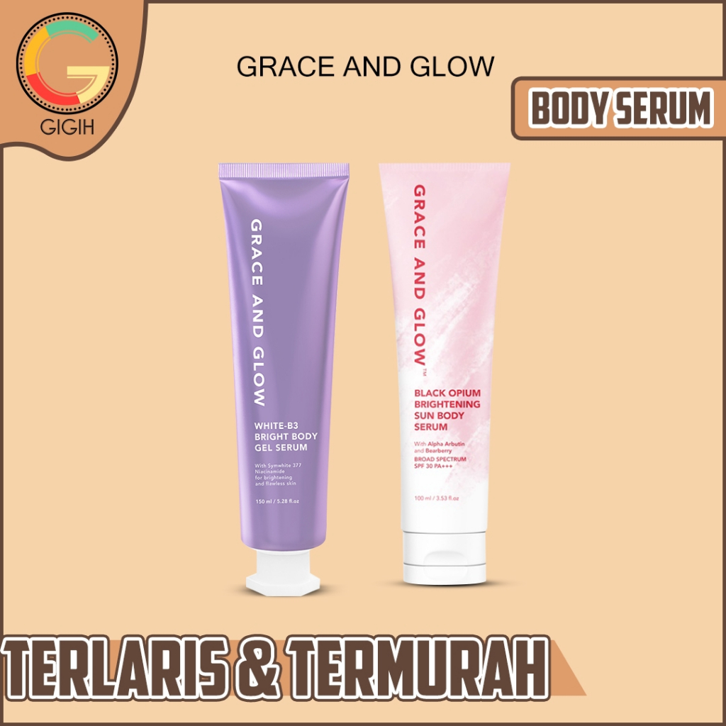 Jual GRACE AND GLOW / GRACE N GLOW BODY SUN SERUM GEL ( B3 BRIGHT / SUN ...