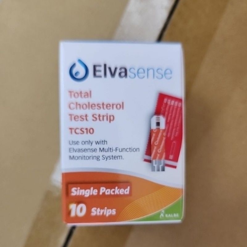 Jual Test Strip Cholesterol Elvasense TCS10 Cek Kolesterol Kholesterol ...