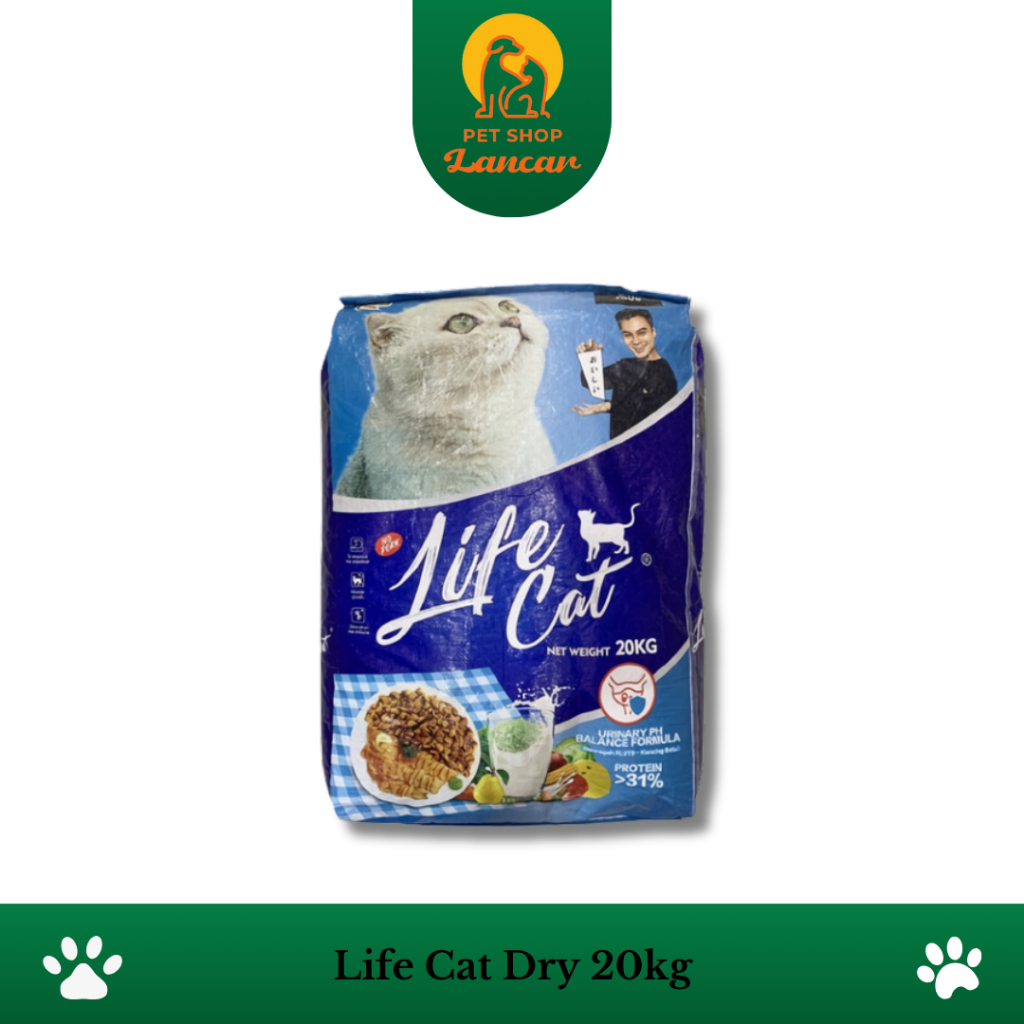 Jual Makanan Kucing Kering Life Cat Dry Food Premium 20kg | Shopee ...