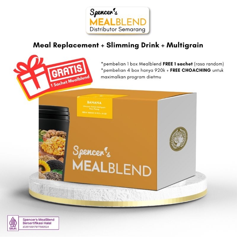 Jual Spencer's MealBlend Korean Banana Milk Box @ 15 Sachet Meal ...