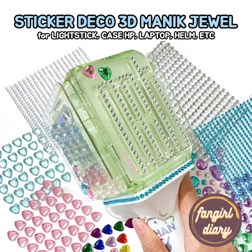Jual STICKER DECO 3D MANIK JEWEL FOR LIGHTSTICK KPOP (STIKER LOVE ...