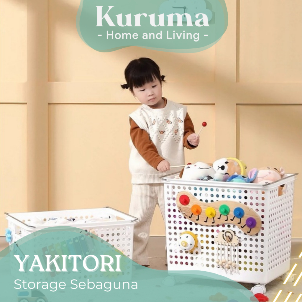 Jual KURUMA - YAKITORI Kotak Keranjang Multiungsi Stackable Tumpuk Rack ...