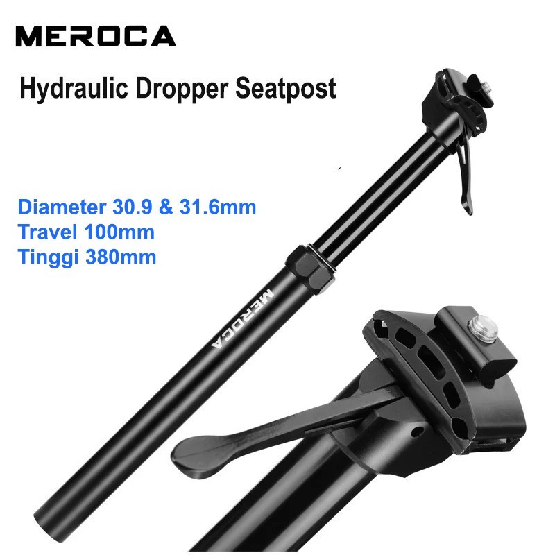 Jual Meroca Dropper Seatpost Hidrolik Sepeda Model Tuas Manual Travel ...