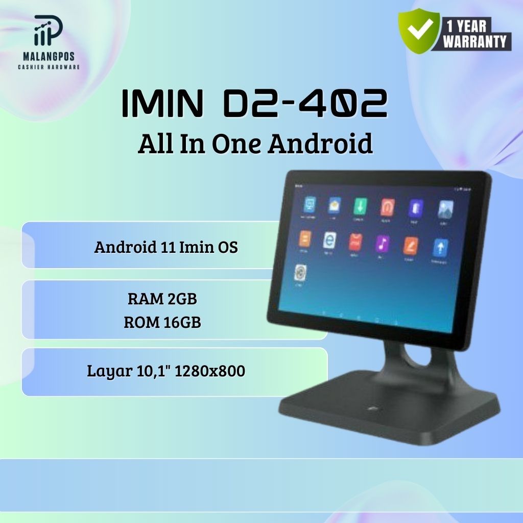 Jual Mesin Kasir Android iMin D2 402 All In One POS Android Imin D2 402 ...