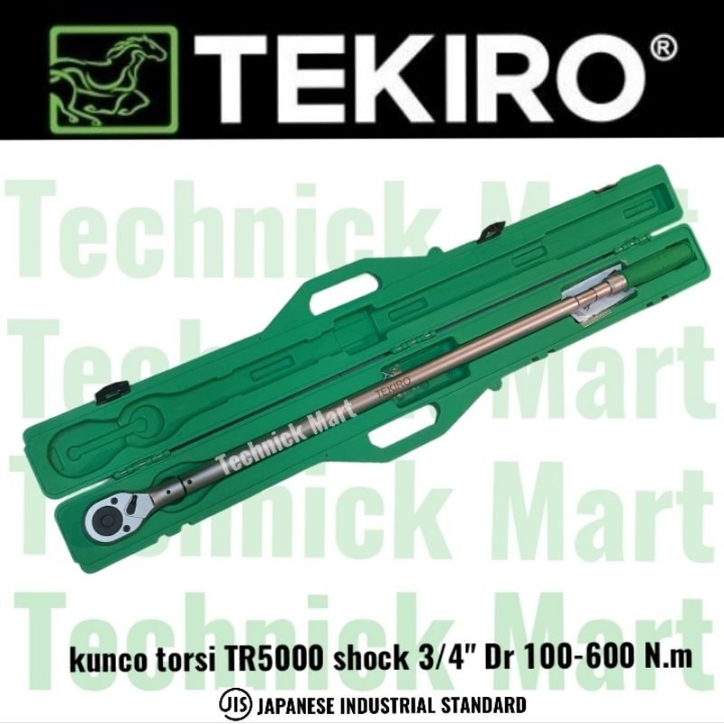Jual kunci torsi TEKIRO TR5000 3/4" Dr torque wrench 100 - 600 N.m / kunci momen | Shopee Indonesia