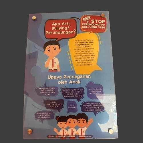 Jual Poster Akrilik Stop Bullying - Poster Akrilik Stop Perundungan - Poster Akrilik Edukasi ...