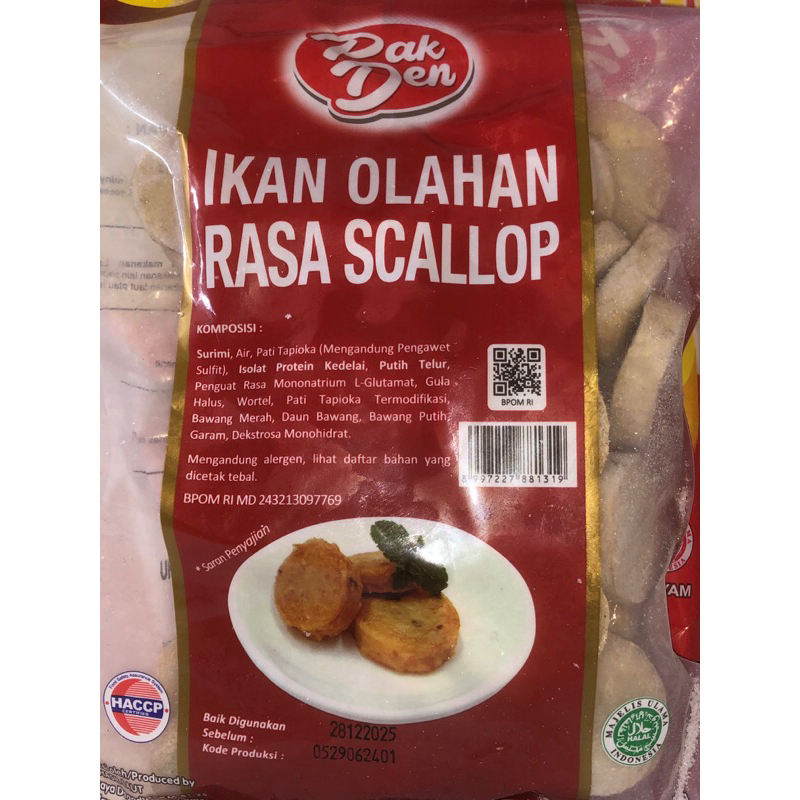 Jual PAK DEN IKAN OLAHAN RASA SCALLOP 500GR | Shopee Indonesia