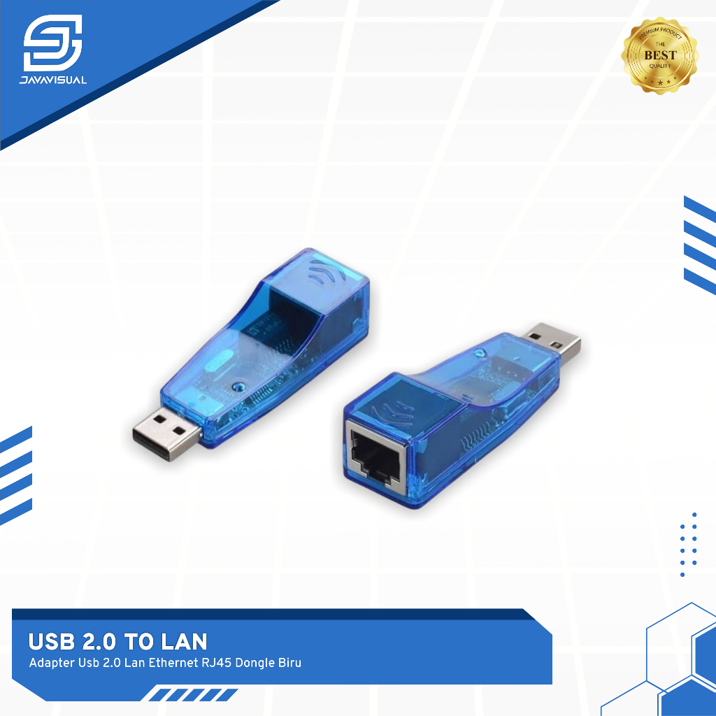 Jual [JaVis] ADAPTER USB 2.0 TO LAN (DONGLE BIRU) | Shopee Indonesia