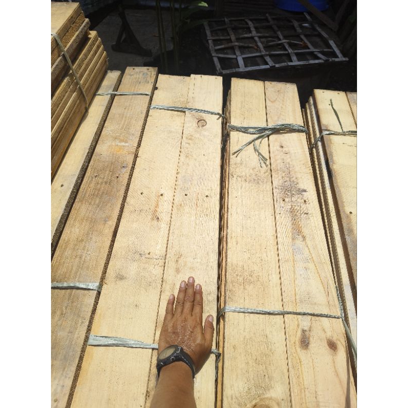 Jual Papan kayu jati belanda, jati londo, pinus ex pallet | Shopee ...