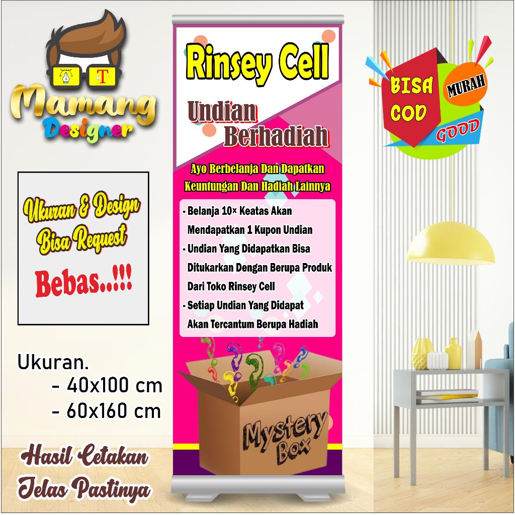 Jual Custom Spanduk Banner MMT Promo Toko atau Misteri Box bb | Shopee ...