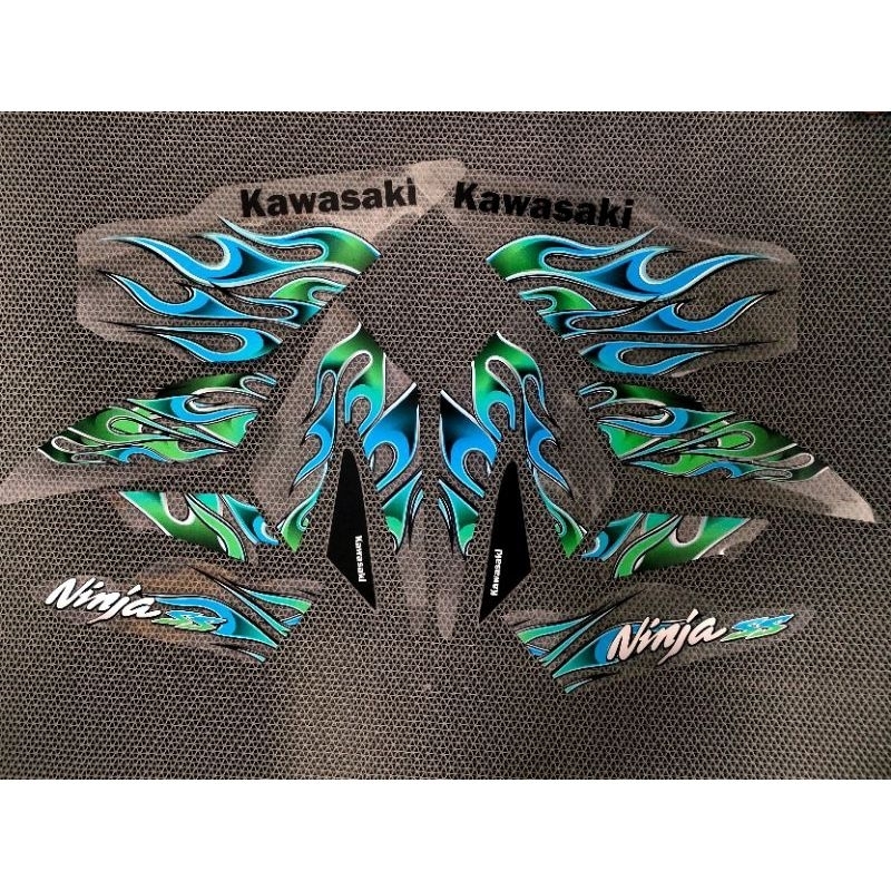 Jual STRIPING TRANSPARAN KAWASAKI NINJA SS DESAIN API | Shopee Indonesia
