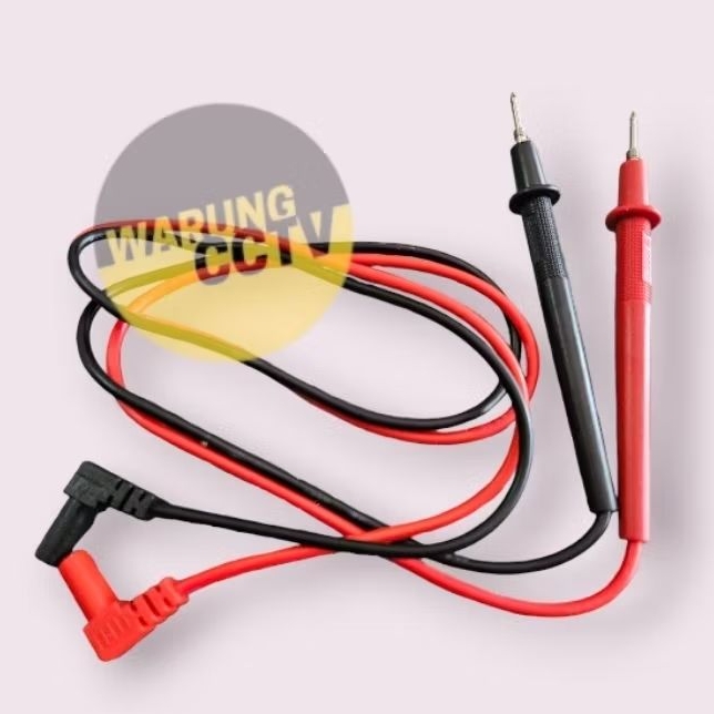 Jual KABEL MULTI TESTER SEPASANG MERAH HITAM PANJANG 80 CM PAKAI DRAT ...