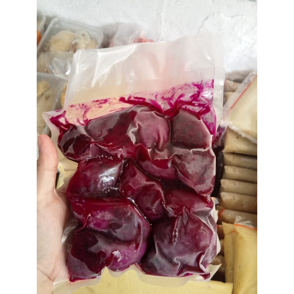 Jual Buah Naga Merah Frozen| Dragon Fruit Beku - 500gr/pck| Buah Frozen - 500GR NAGA | Shopee ...