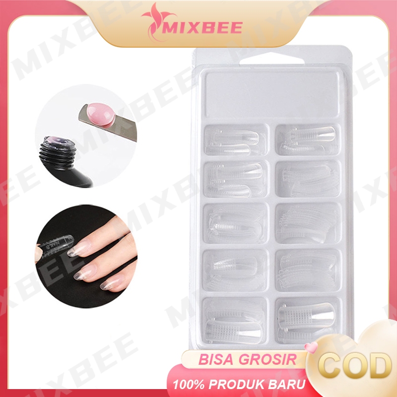 Jual 100pcs Cetakan kuku Nail Art fake nails Tips Bahan Akrilik dengan ...