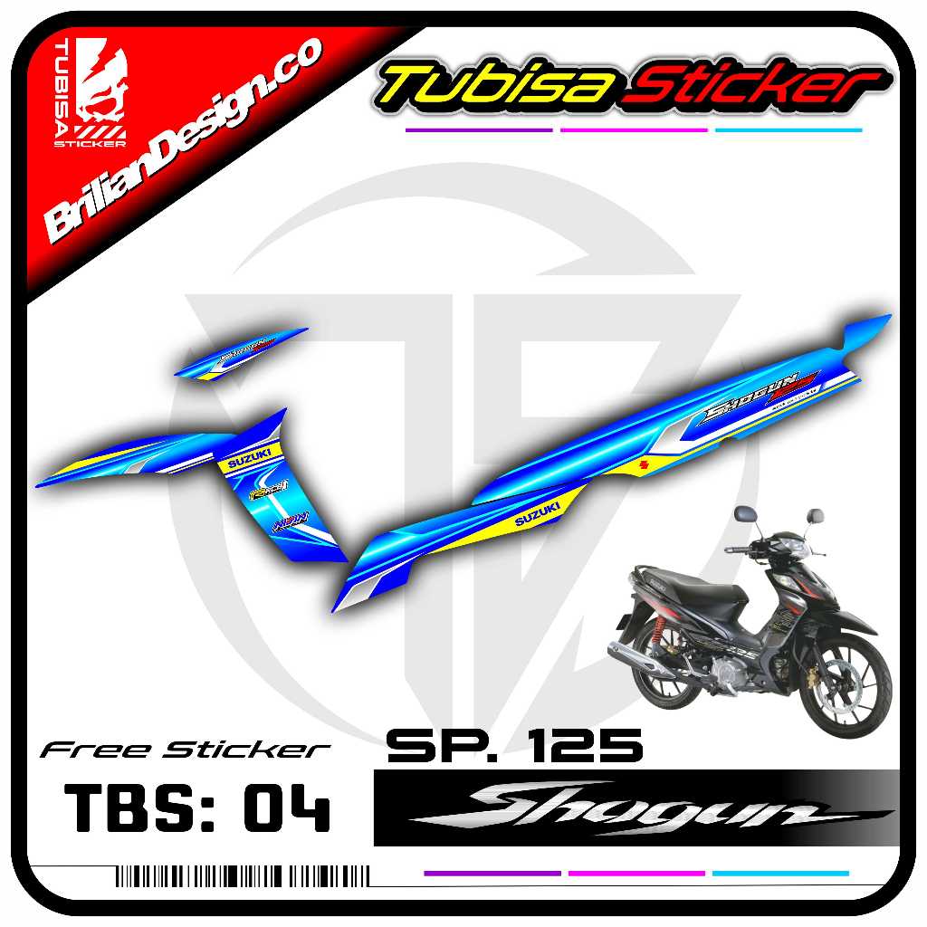 Jual Sticker Striping New Shogun 125 SP- Stiker Striping Variasi Motor ...
