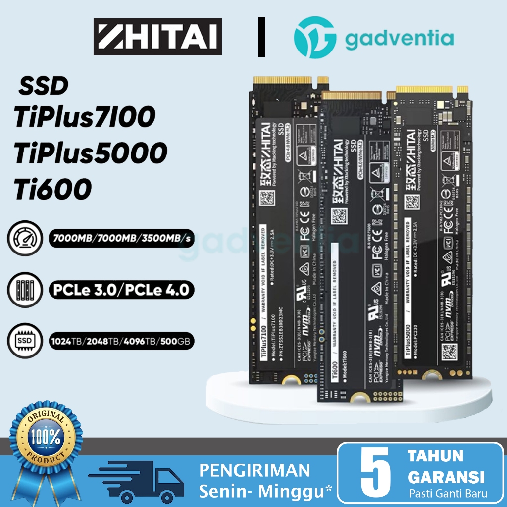 Jual ZHITAI SSD TiPlus7100/Ti600/TiPlus5000 500GB/1TB/2TB/4TB M.2 Laptop Notebook Desktop SSD m2 ...