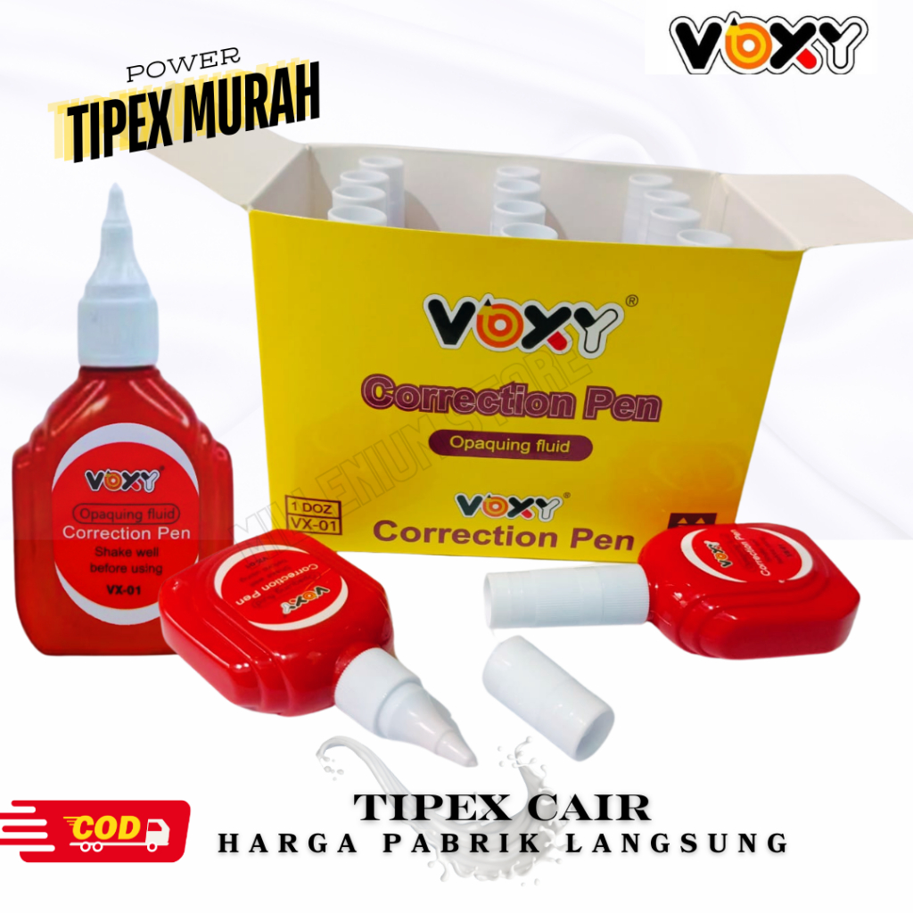 Jual PAKET HEMAT) 1 PAK Isi 12 Pcs TIPEX CAIR / Tipex Kertas ...