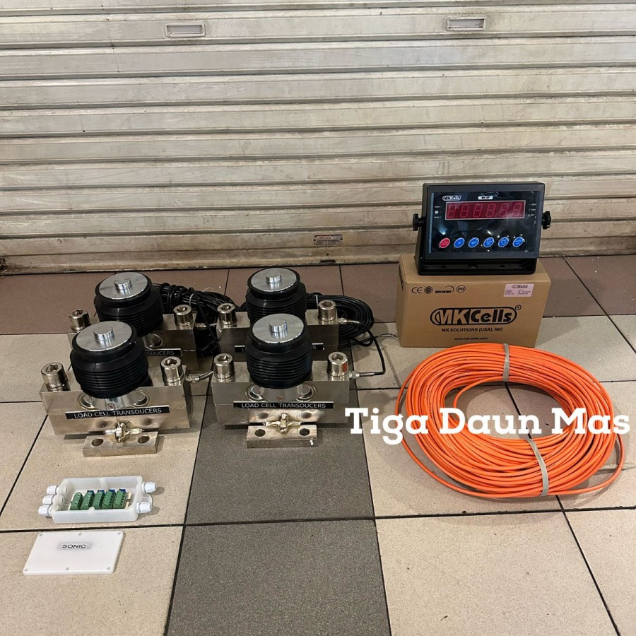 Jual Paket Jembatan Timbang 4 PC Load Cell Keli QS 30 Ton + Indikator Mk Cells MK5P + Junction ...