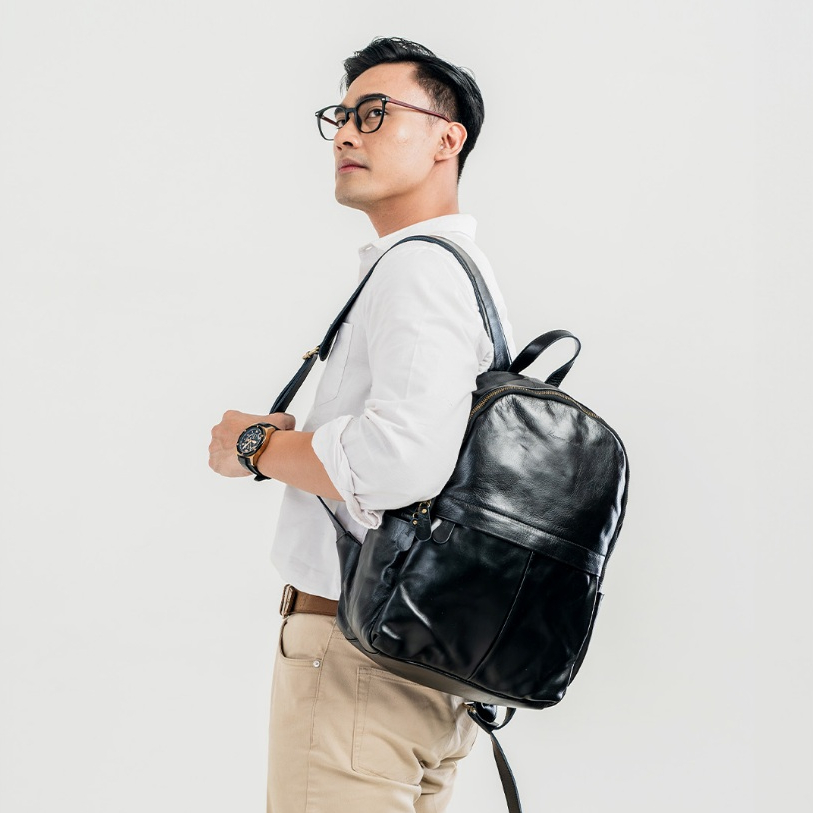 Jual Kenes Leather Tas Ransel Pria Kulit Asli Backpack OSCAR - Free ...