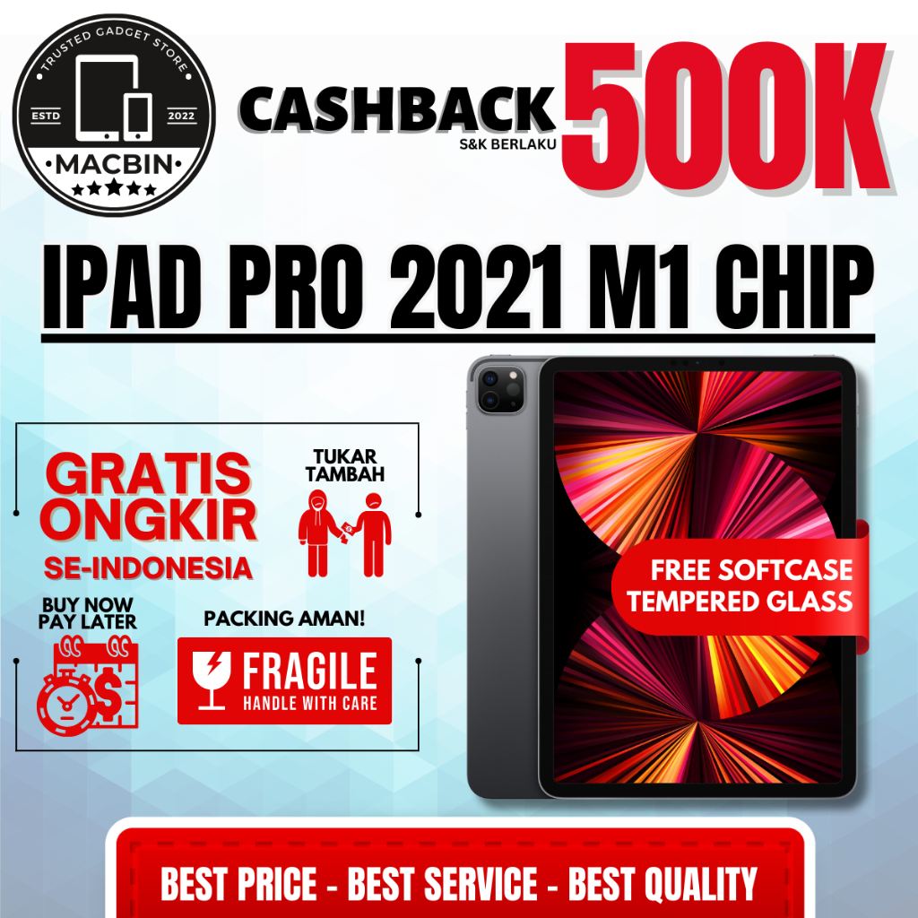 Jual iPad Pro M1 Chip 2021 | 2020 | 2018 Wifi Only Wifi Celluler ...