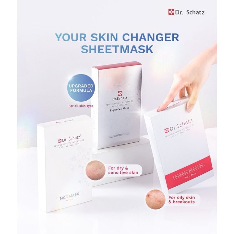 Jual Dr. Schatz - Phyto Cell | MCC | Polypeptide Collagen Mask | Shopee Indonesia