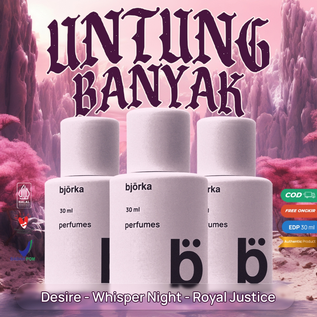 Jual Paket Bundling isi 3 botol Parfum Bjorka Untung banyak ROYAL ...