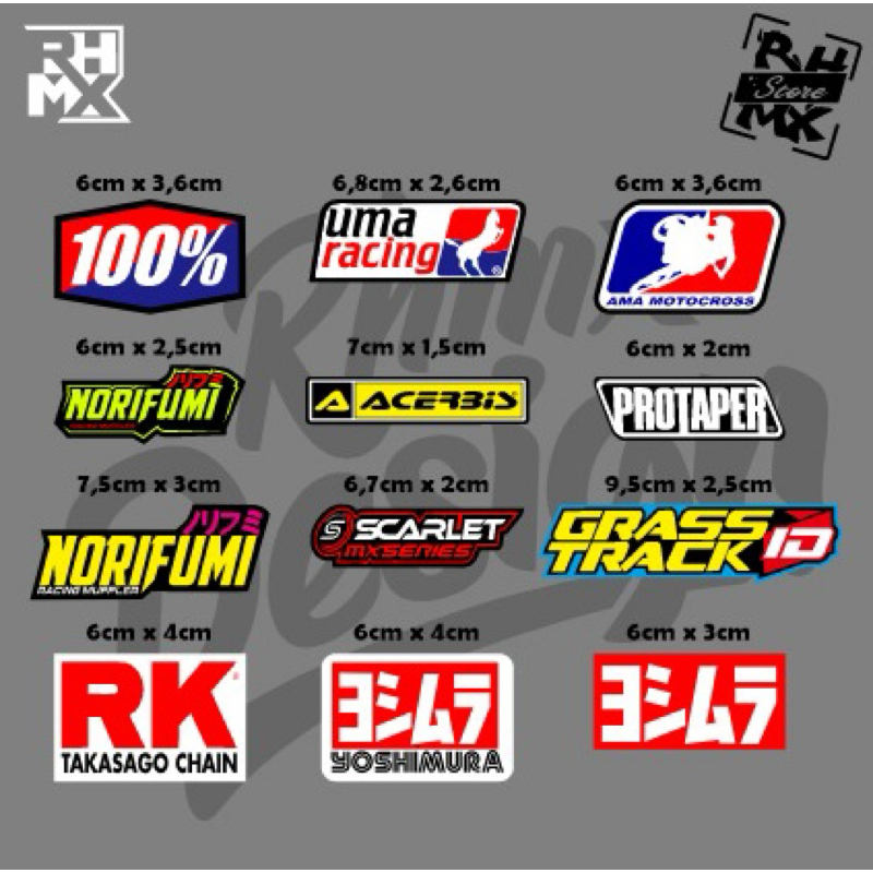 Jual sticker racing pack motor viral terbaru stiker vinyl stiker list ...