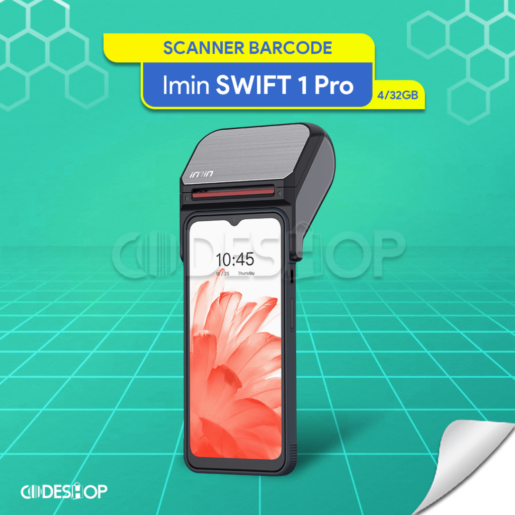 Jual Scanner Barcode Imin Swift 1 Pro PDT PDA Mobile Andorid 2D WIFI Bluetooth NFC Printer 58 mm ...