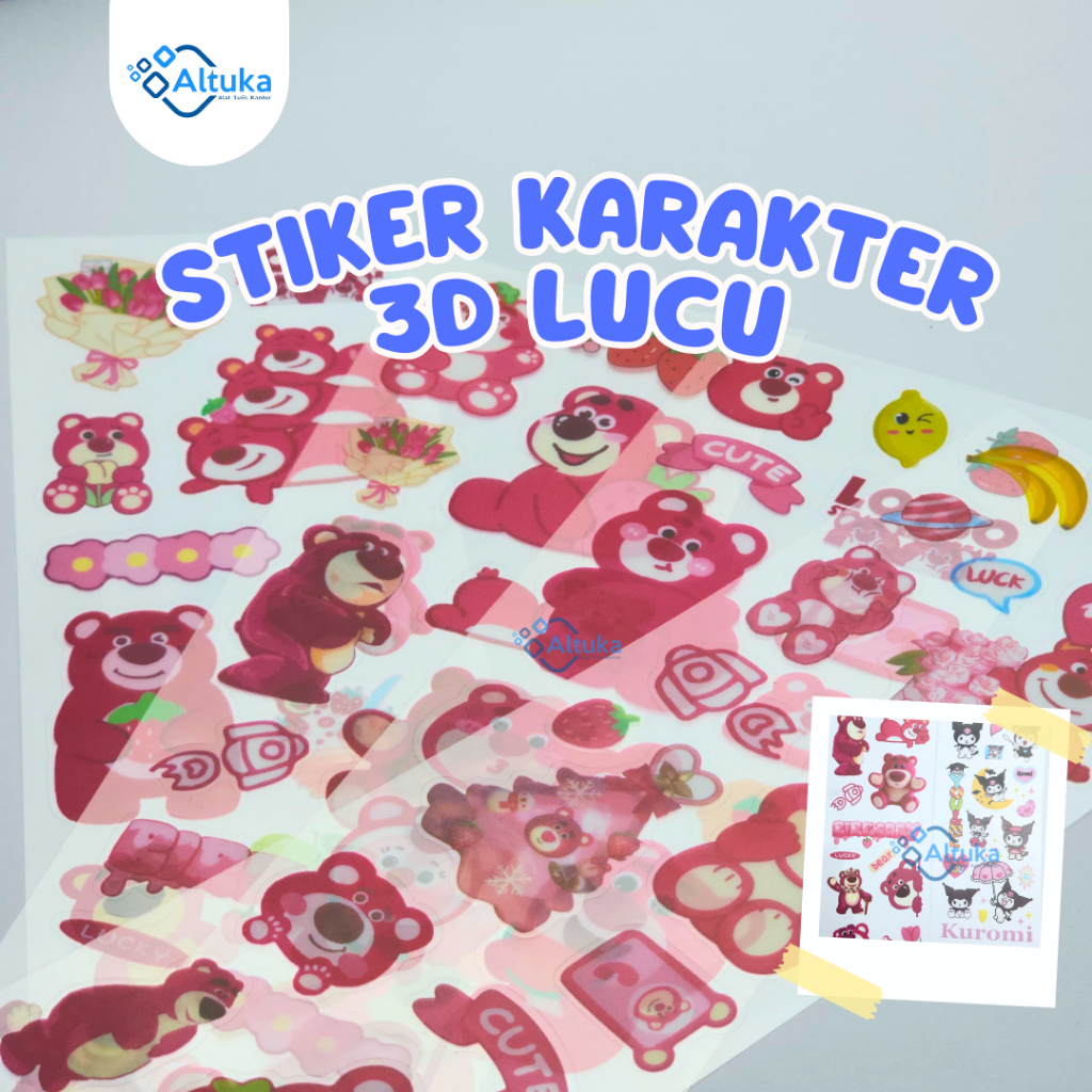 Jual Sticker Funcy / Aneka Stiker Karakter / Stiker 3D / Stiker Timbul ...