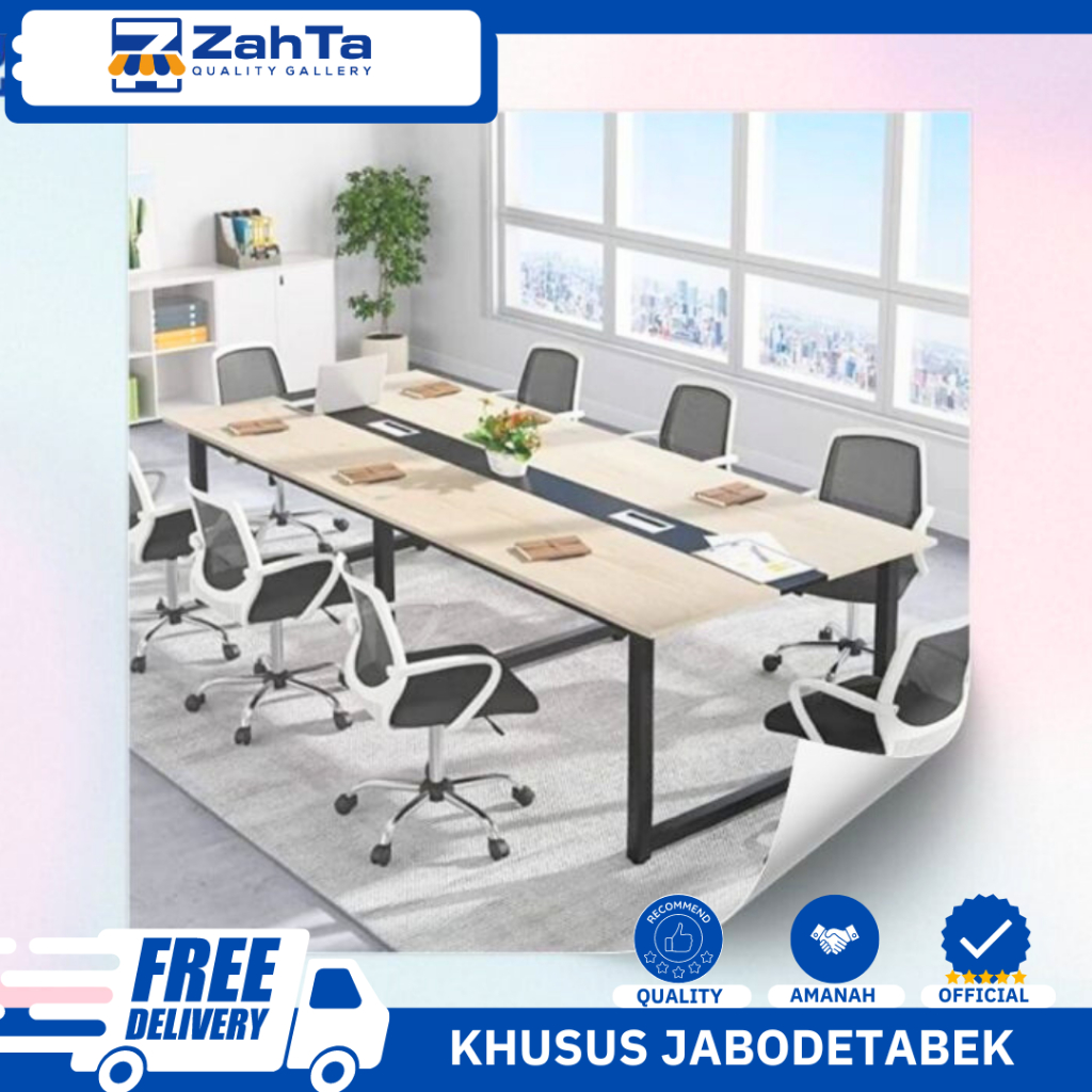 Jual MEJA MEETING FINISHING HPL/MEJA RAPAT/MEJA KANTOR | Shopee Indonesia