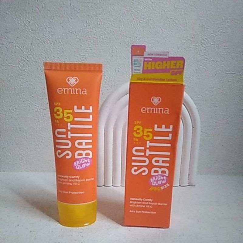 Jual Emina Sun Battle Sun Protection SPF 35 PA+++ (sunscreen emina) 20ml, 50ml | Shopee Indonesia
