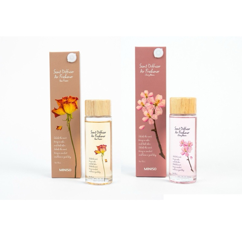 Jual MINISO Scent Diffuser 95ml Rose Fresia Cherry Blossom Pengharum ...