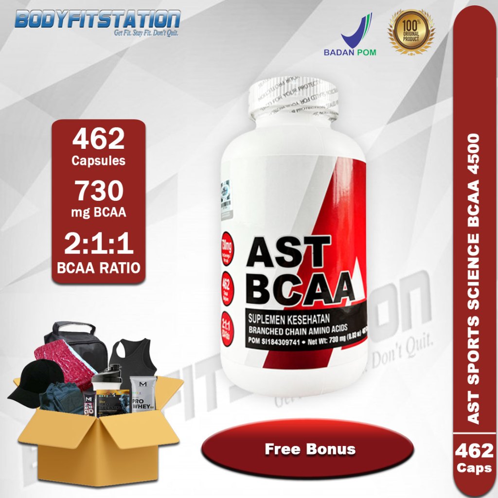 Jual AST BCAA 462 Capsules / suplemen amino essensial kapsul import US ...