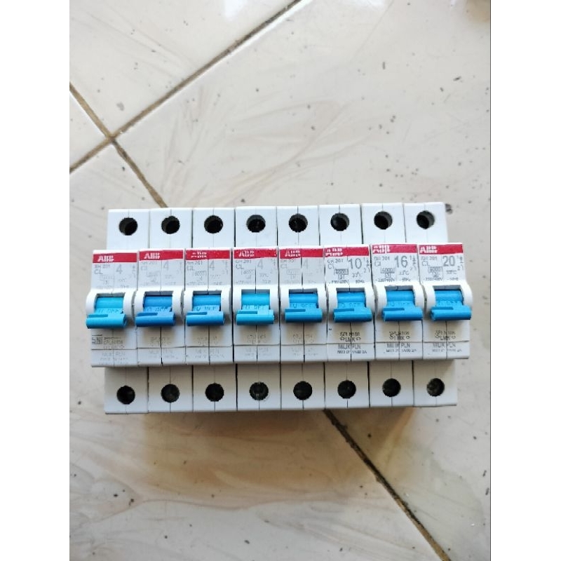 Jual MCB ABB PLN MUDIF ANTI JEGLEK (2A 4A 6A 10A 16A 20A 25A) | Shopee Indonesia