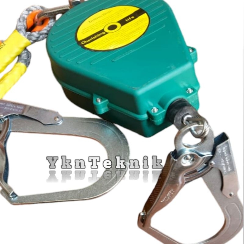 Jual FALL ARRESTER Tali Pengaman 5 10 15 meter big hook self retracable ...