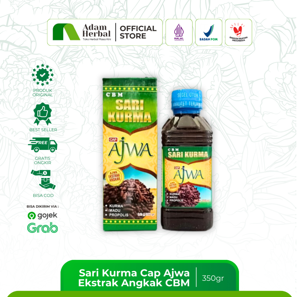 Jual Sari Kurma Cap Ajwa Ekstrak Angkak CBM - Sari Kurma - Adam Herbal ...
