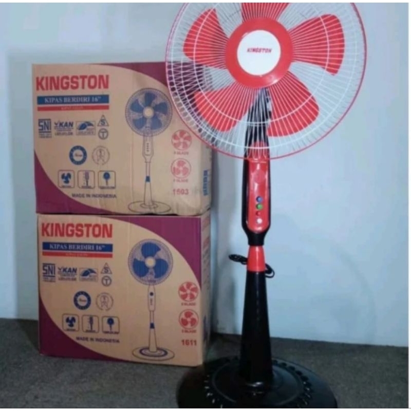 Jual Kingson Kipas Angin Berdiri 16 Inch Kaki Bulat Stand Fan 16 inch ...