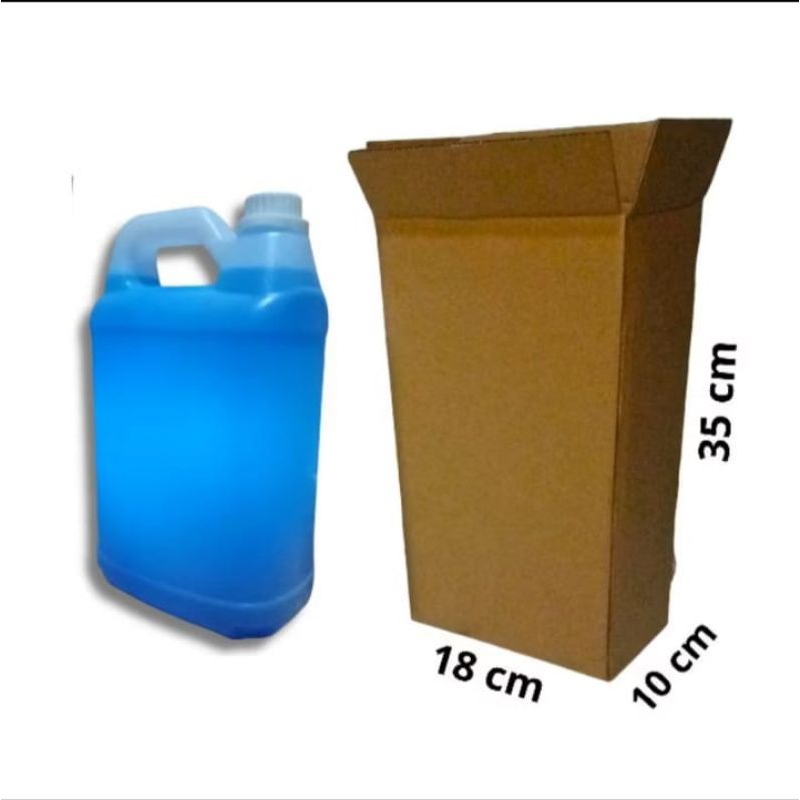 Jual Kardus packing jerigen ukuran 5 liter. kondisi kardus baru ( isi ...