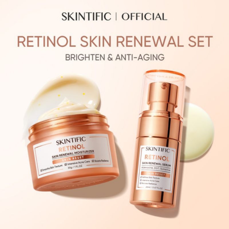 Jual [READY] SKINTIFIC Paket 2 Pcs Anti Aging Retinol Set Gentle A ...