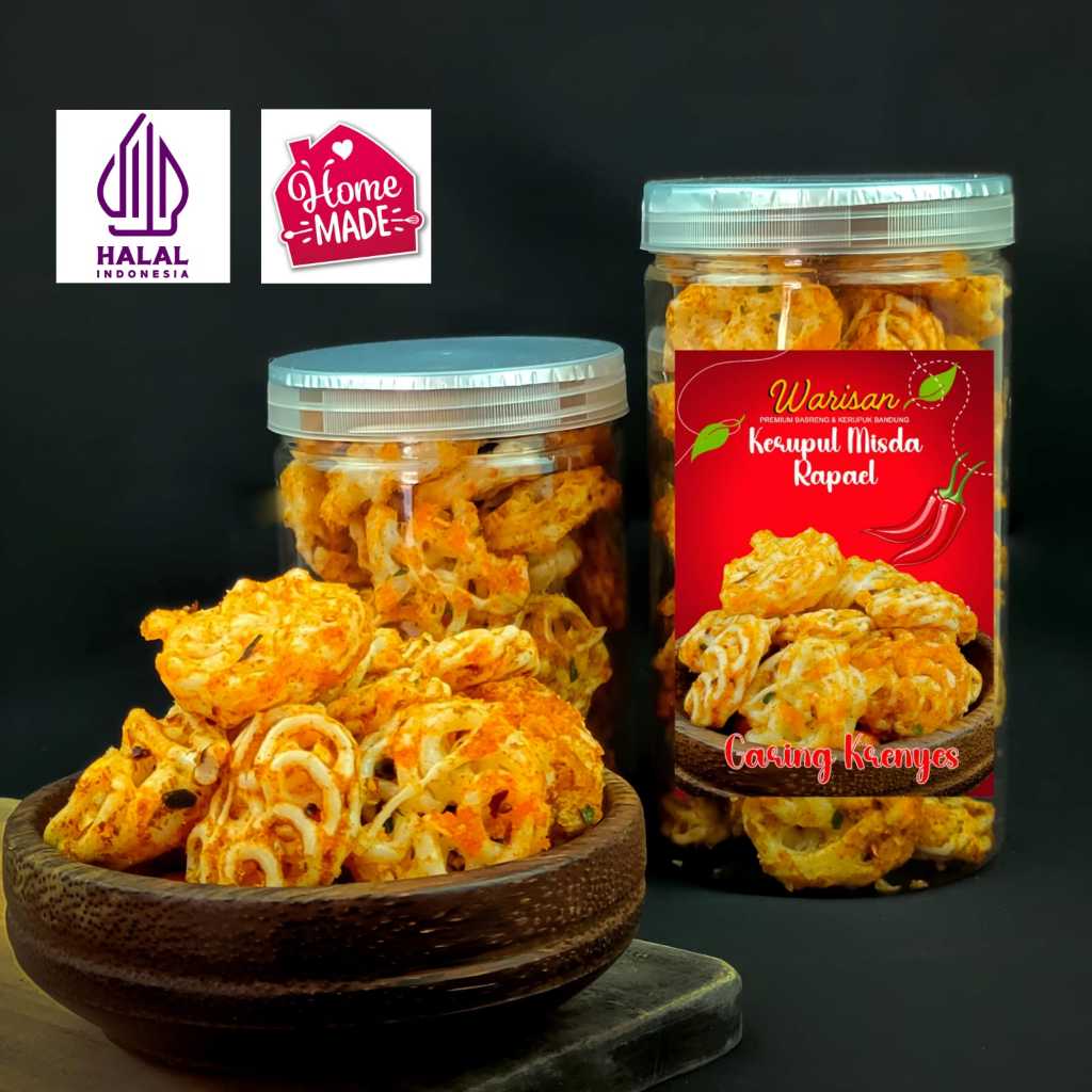 Jual Krupuk Sebring Mamang Rafael Pedas Daun Jeruk/Krupuk Mawar | Shopee Indonesia