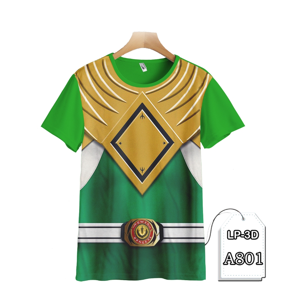 Jual Baju Power Rangers Green Kaos 3D Power Rangers Trend dan Terlaris ...