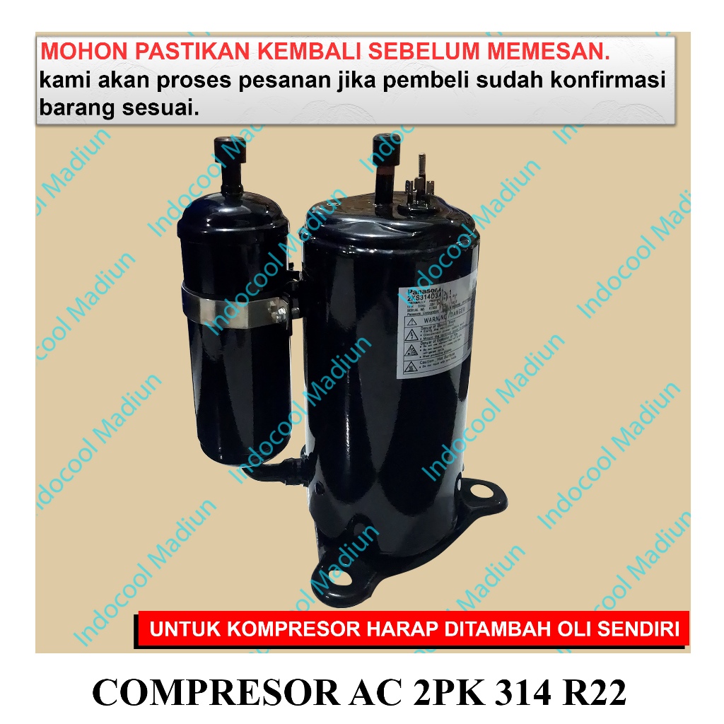 Jual CA2 KOMPRESOR / COMPRESOR AC / COMPRESSOR AC 2PK 314 (HARGA ...