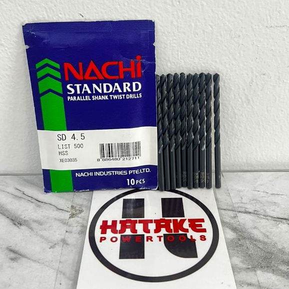 Jual Nachi 4.5 mm Mata Bor Besi HSS Nachi 4.5mm Original Asli Mata Bor 4,5mm Nachi 4,5 mm ...