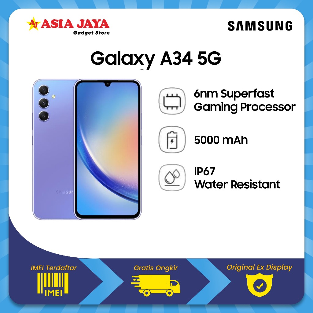 Jual [EX DISPLAY] Samsung Galaxy A34 5G Ram 8/128GB - Triple Camera ...