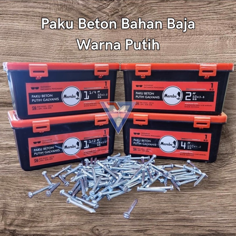 Jual PAKU BETON PUTIH ISI 1KG / 1 KOTAK BAHAN ASLI BAJA MERK MERBABU KUAT DAN TAJAM | Shopee ...