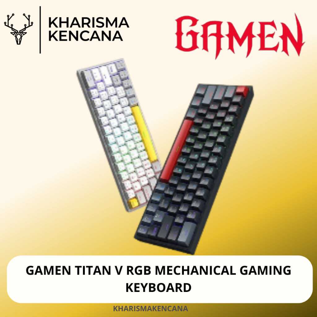 Jual GAMEN TITAN V RGB MECHANICAL GAMING KEYBOARD | Shopee Indonesia